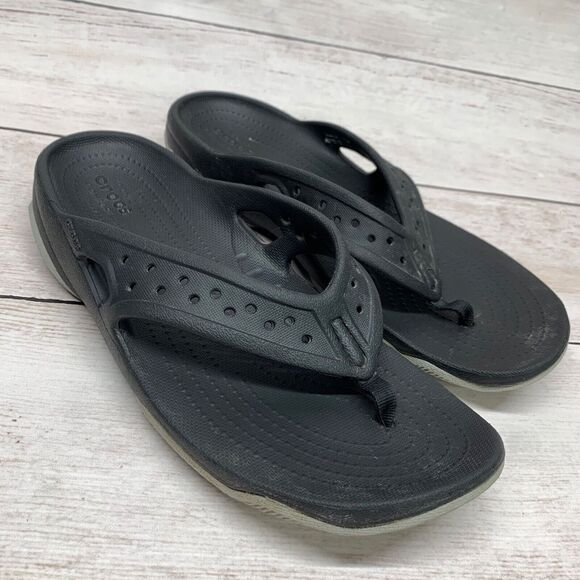 CROCS | Shoes | Mens Size 8 Swiftwater Iconic Comfort Crocs Flip Flops ...